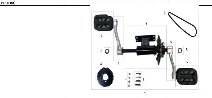 Talaria STING TL4000 Pedal Kit